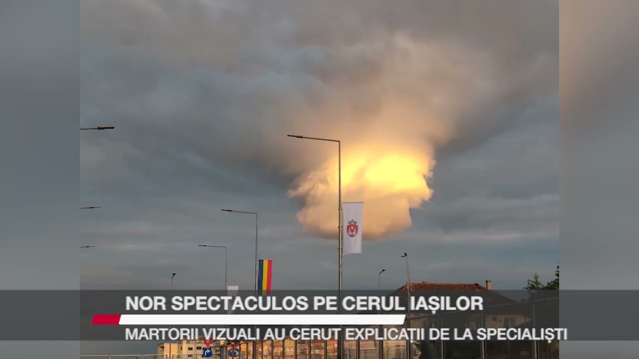 Nor spectaculos pe cerul Iașilor. Martorii vizuali au cerut explicații ...