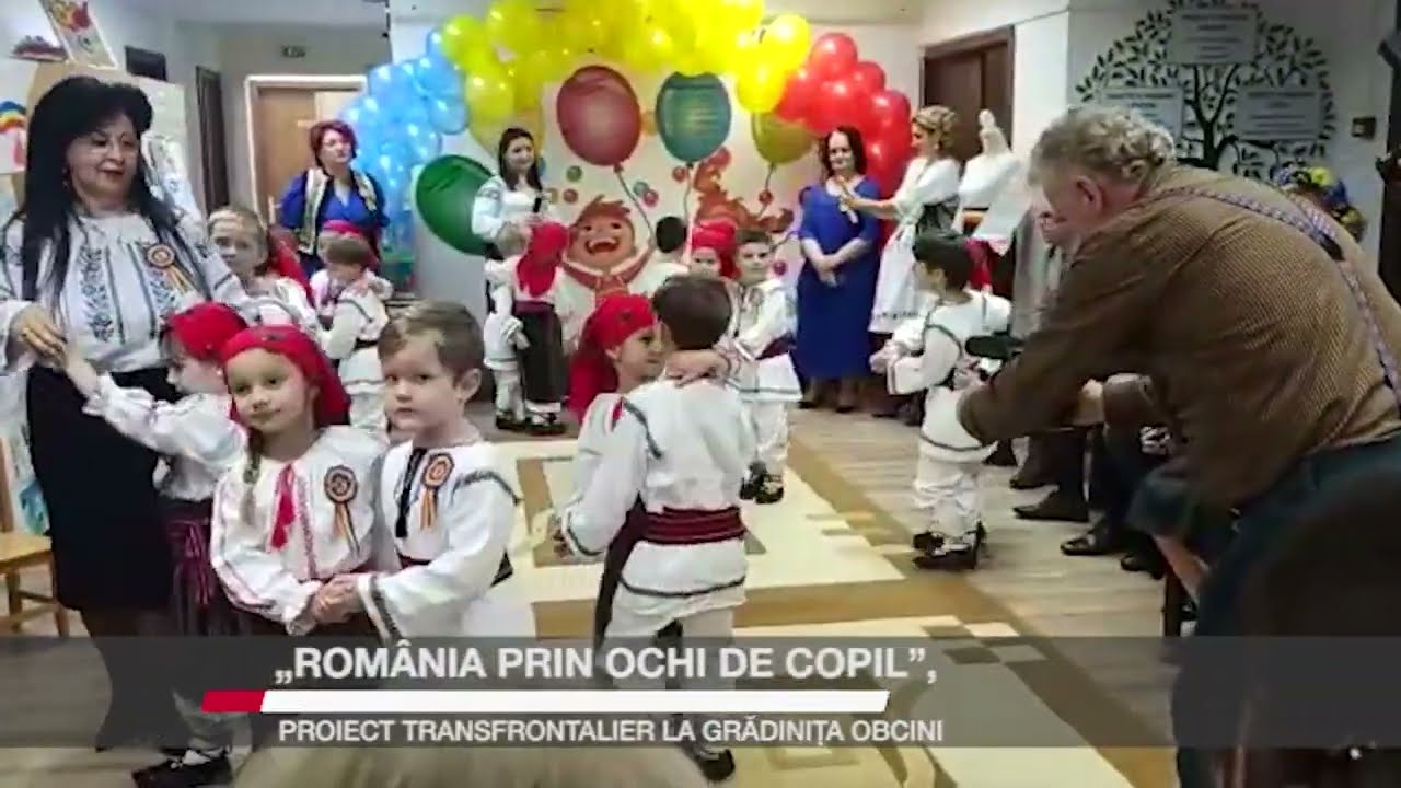 „România prin ochi de copil”, proiect transfrontalier la Grădinița Obcini