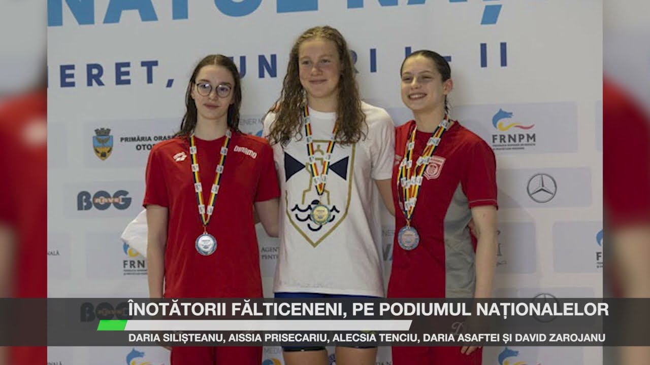 Înotătorii fălticeneni, pe podiumul Naționalelor