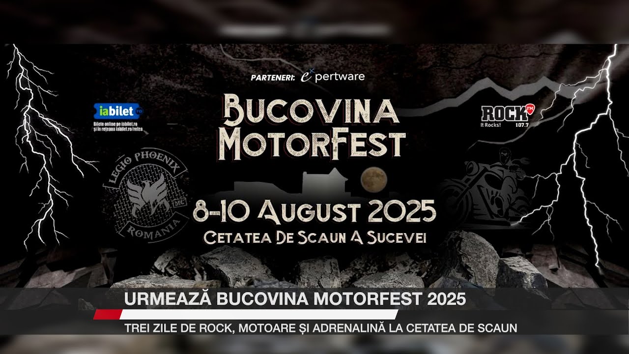 Bucovina Motorfest 2025 transformă Cetatea de Scaun a Sucevei
