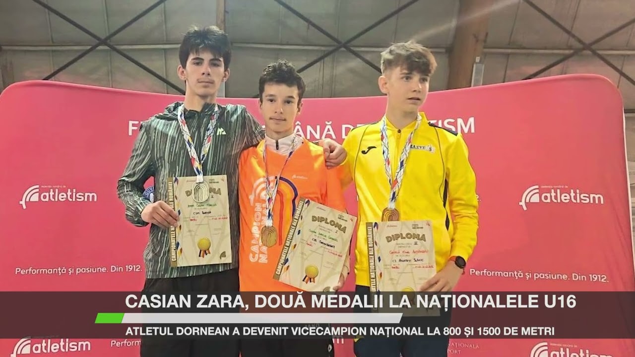Casian Zara, două medalii la Naționalele U16